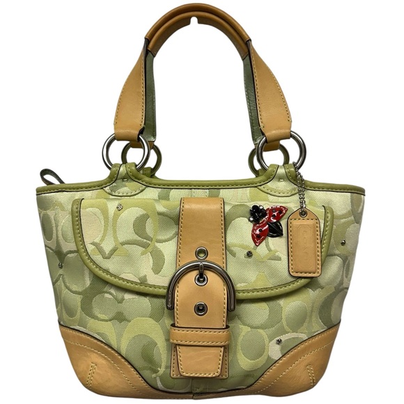 Coach | Bags | Coach Limited Ed Green Soho Optic Sig C Lady Bug ...